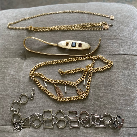 Accessories | Elegant Chain Belts Set | Poshmark